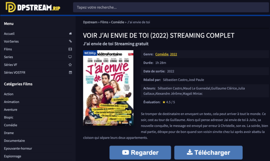 Dpstream : la nouvelle adresse officielle du site